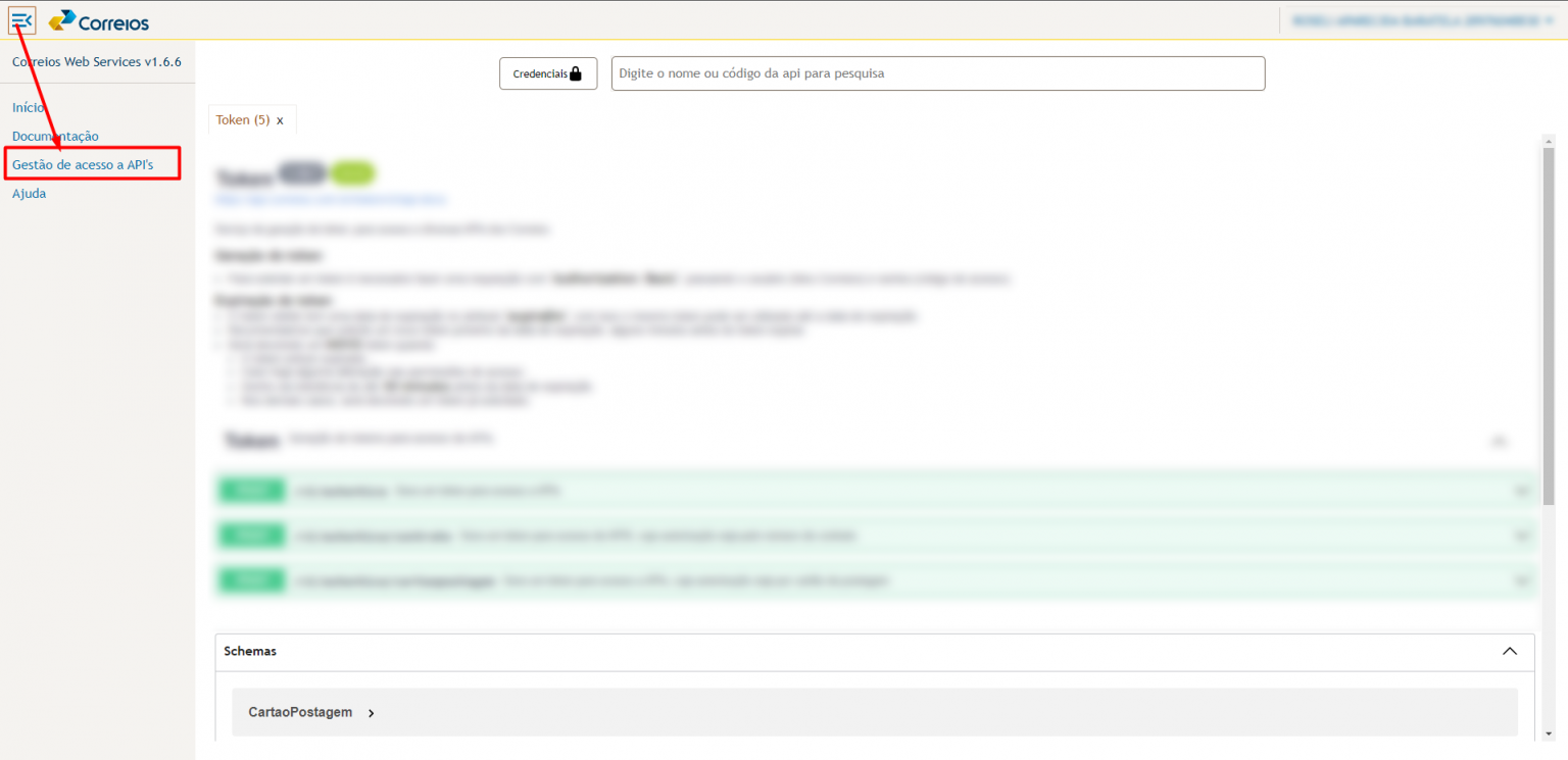 Como configurar Correios CWS no SIGE Cloud – Central de Ajuda | SIGE Cloud