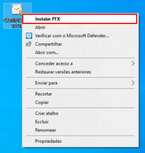 Como instalar o formato PFX no certificado A1 – Central de Ajuda | SIGE ...